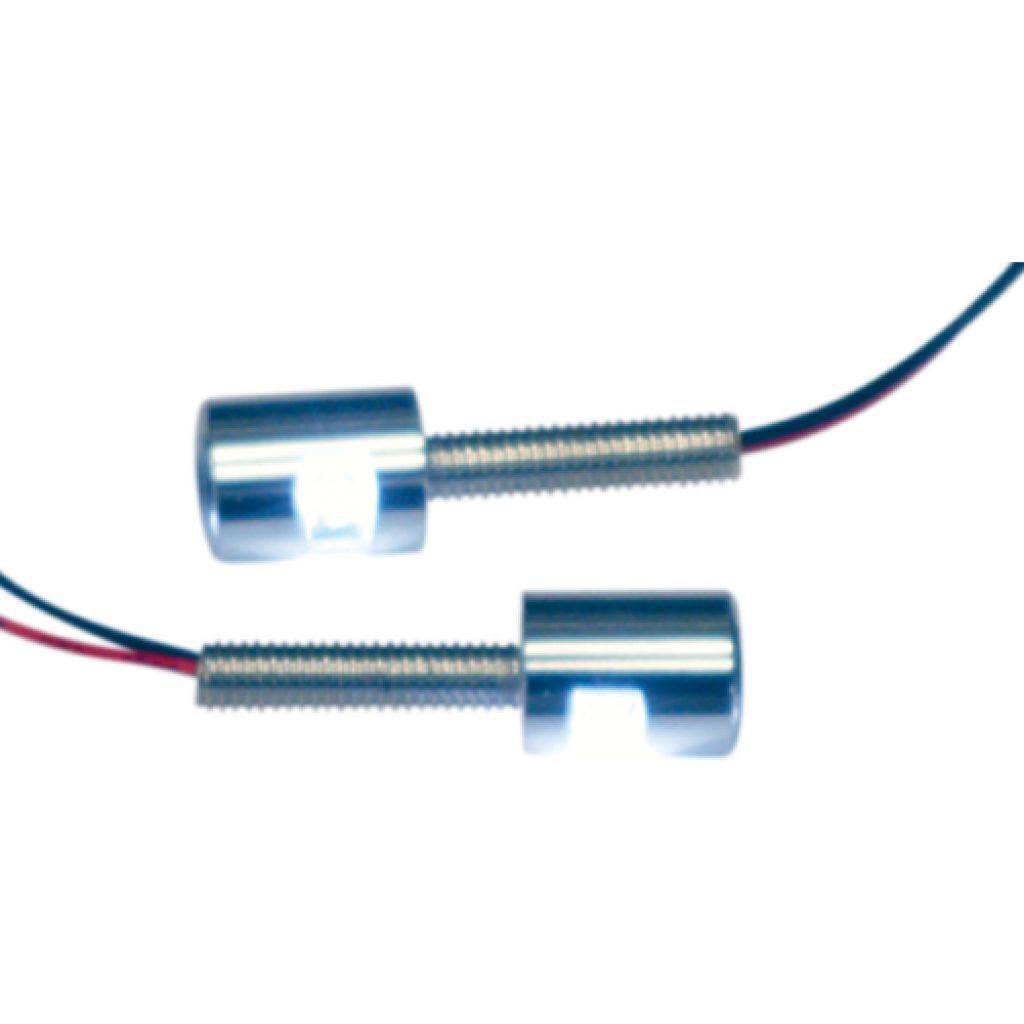 Polished White Light LED License Plate Bolts – Hot Bike