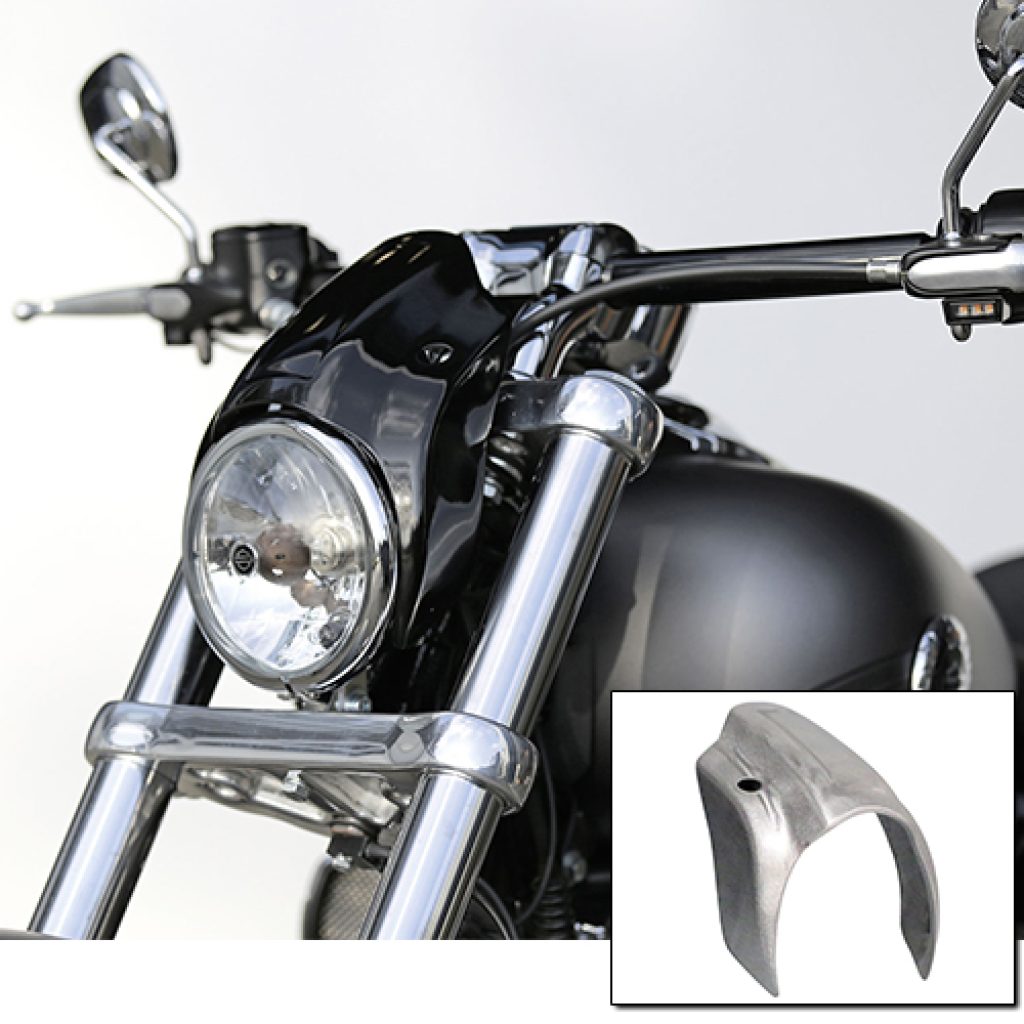 Raw Headlight Cap for 18-UP FXBB/FXST - Hot Bike