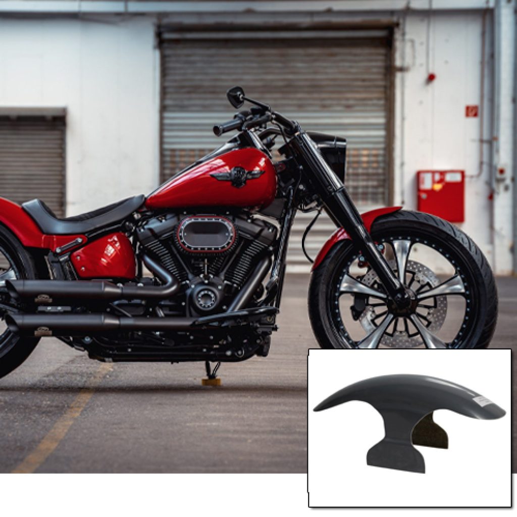 Fatboy Fiberglass Front Fender for 21″ Wheels – Hot Bike