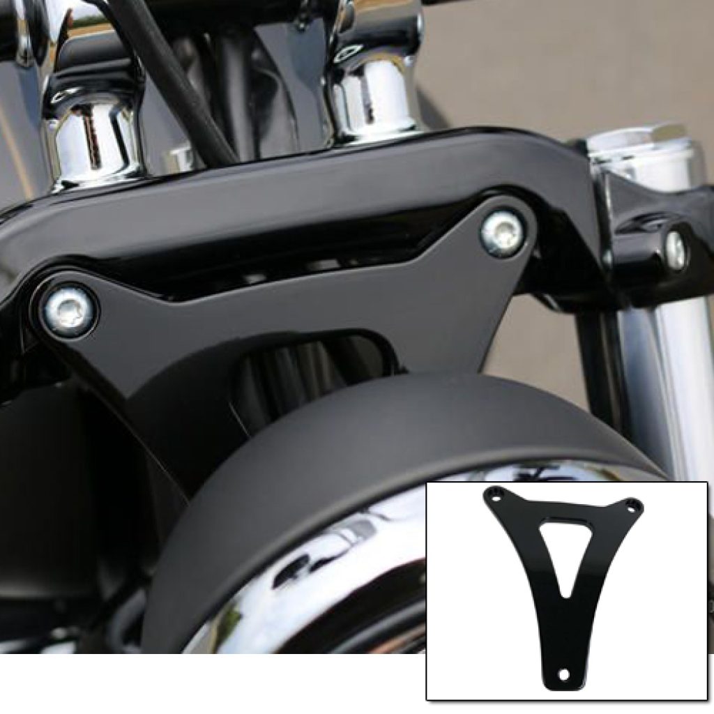 Bates Style M8 Breakout Headlight Bracket Black – Hot Bike